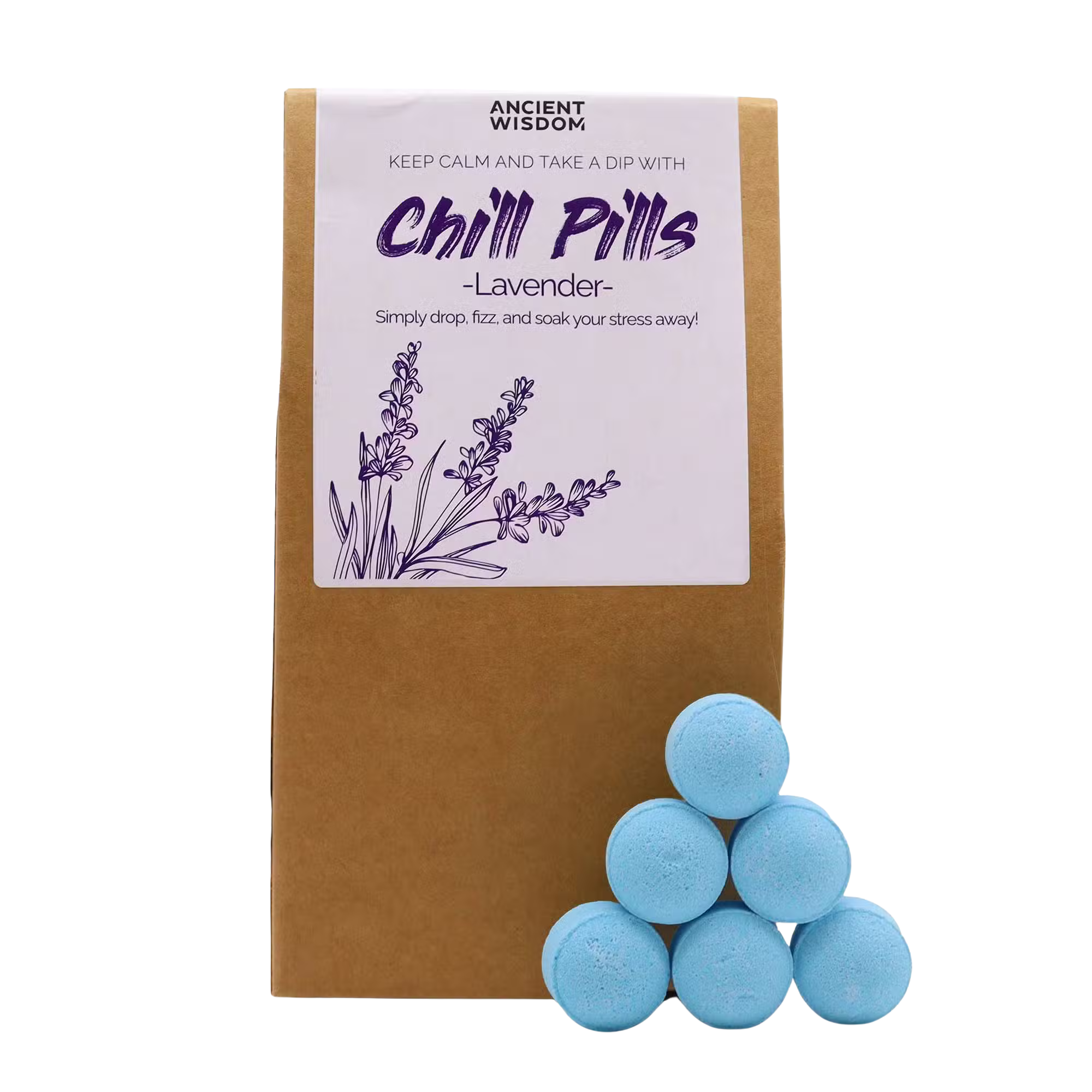 Chill Pills Gift Pack 350g - Lavender Scent | Relaxing | Soothing Soak ...